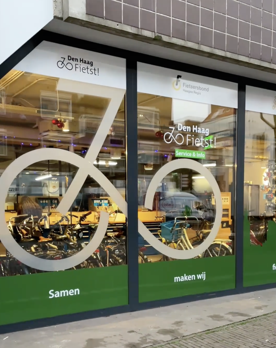 Raambestickering De Haagse Stadsfiets - DSIGN SQUAD